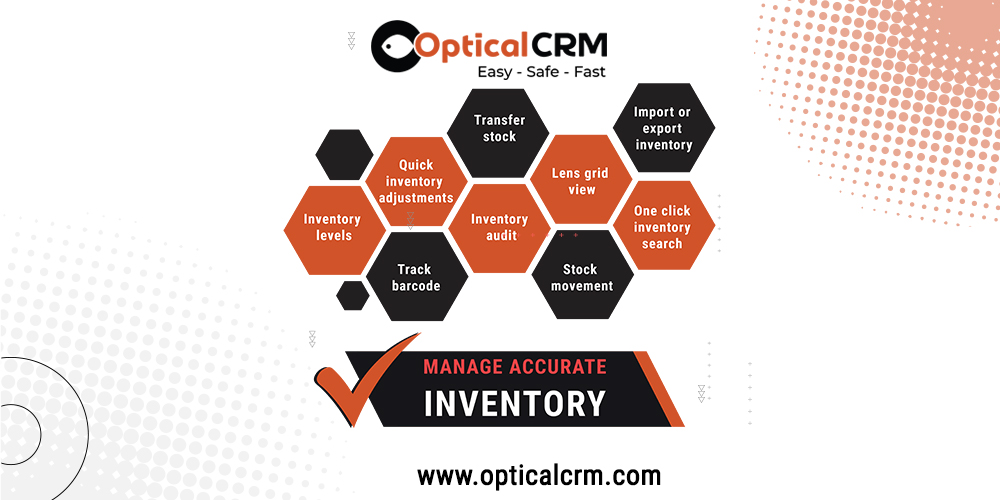 Inventory management for optical retail business - Optical CRM Software